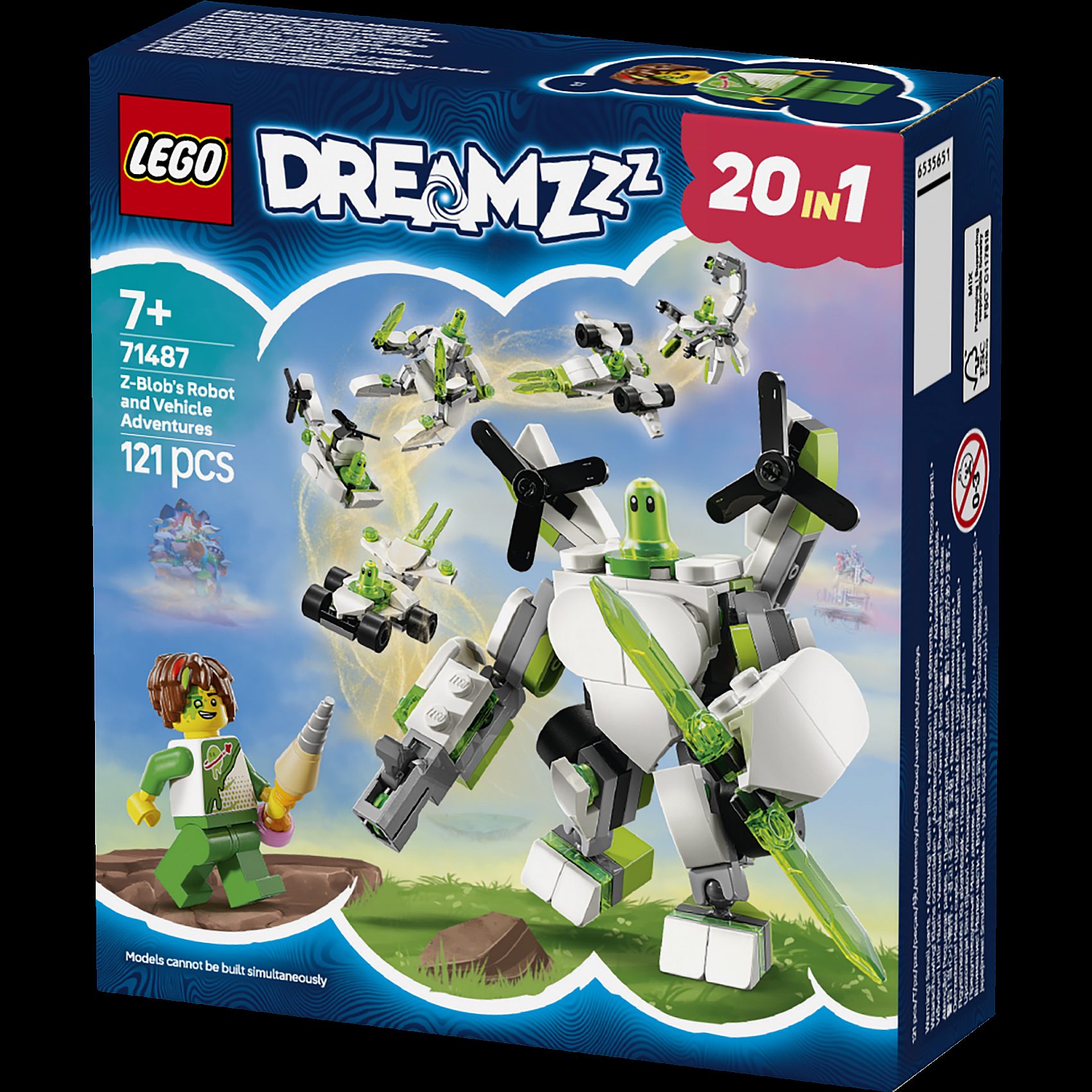 LEGO® Dreamzzz 71487 Dogodivščine z vozilom robota Z-Bloba